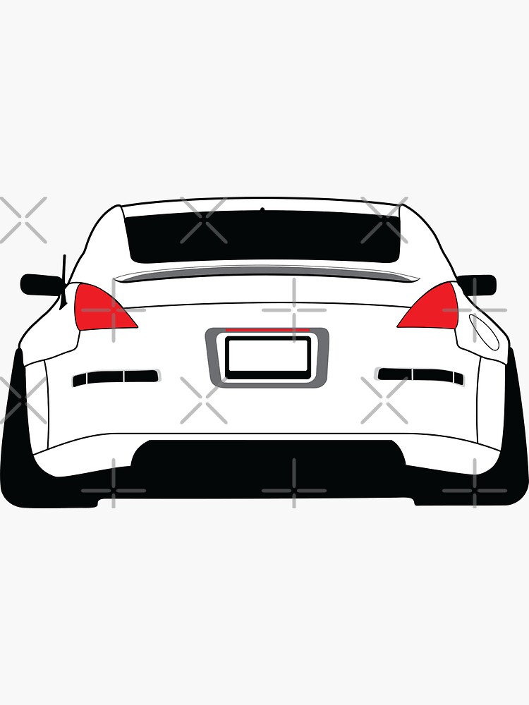 Pegatina for Sale con la obra «Nissan 350z - Z33» de zero260 | Redbubble