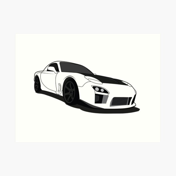 "Mazda Rx7 FD" Art Print by zero260 | Redbubble