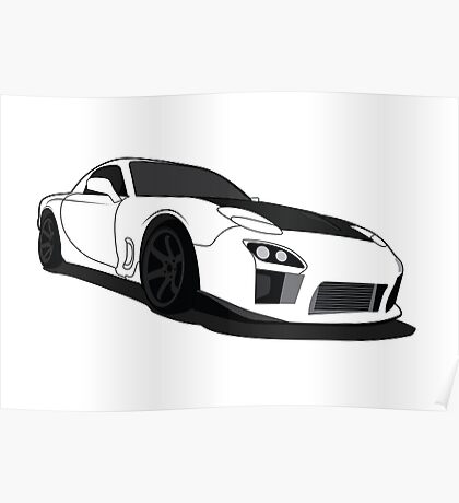 Mazda Rx7: Posters | Redbubble