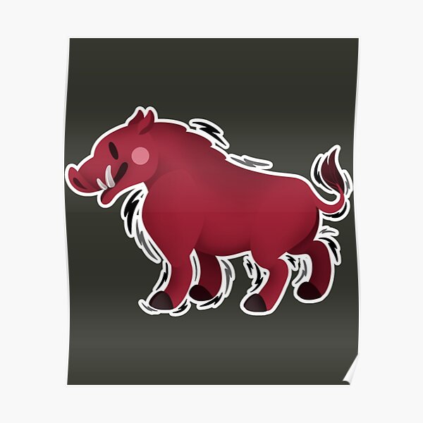 "Big Red " Poster by BrunoDeBears | Redbubble