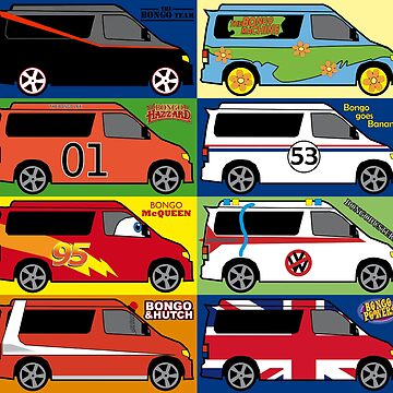 "Mazda Bongo iconic decal designs" Sticker for Sale by INKIEFINGERS ...