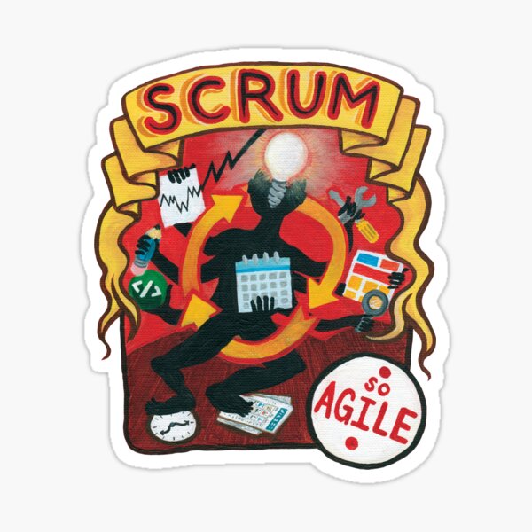 "Scrum Circus" Sticker for Sale by lil718 | Redbubble