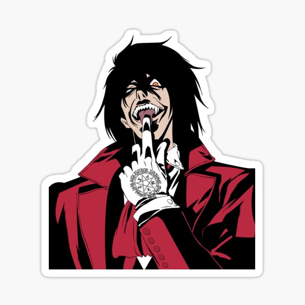 "Alucard- hellsing ultimate" Sticker for Sale by Fanartz-Designs ...