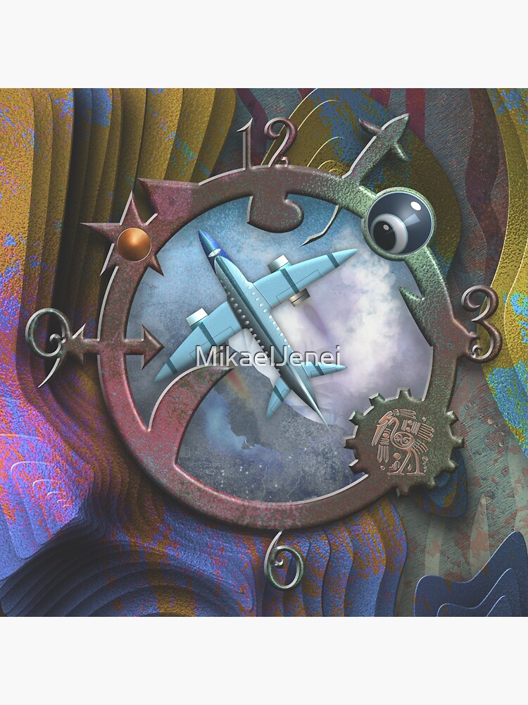 "Time Travel" Sticker by MikaelJenei | Redbubble