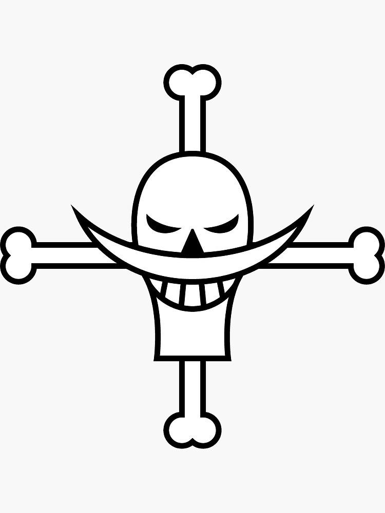 "One Piece - Whitebeard Pirates" Sticker for Sale by musicalhors3 ...