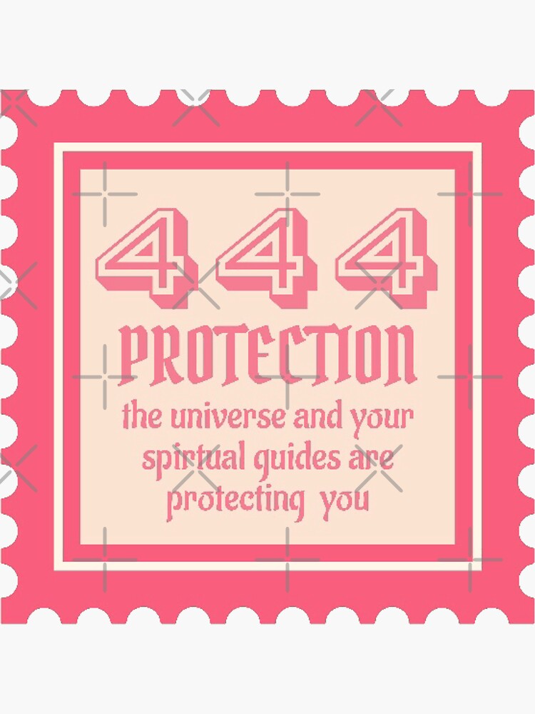 " 444 |Angel number| Protect" Sticker for Sale by Lavannya | Redbubble