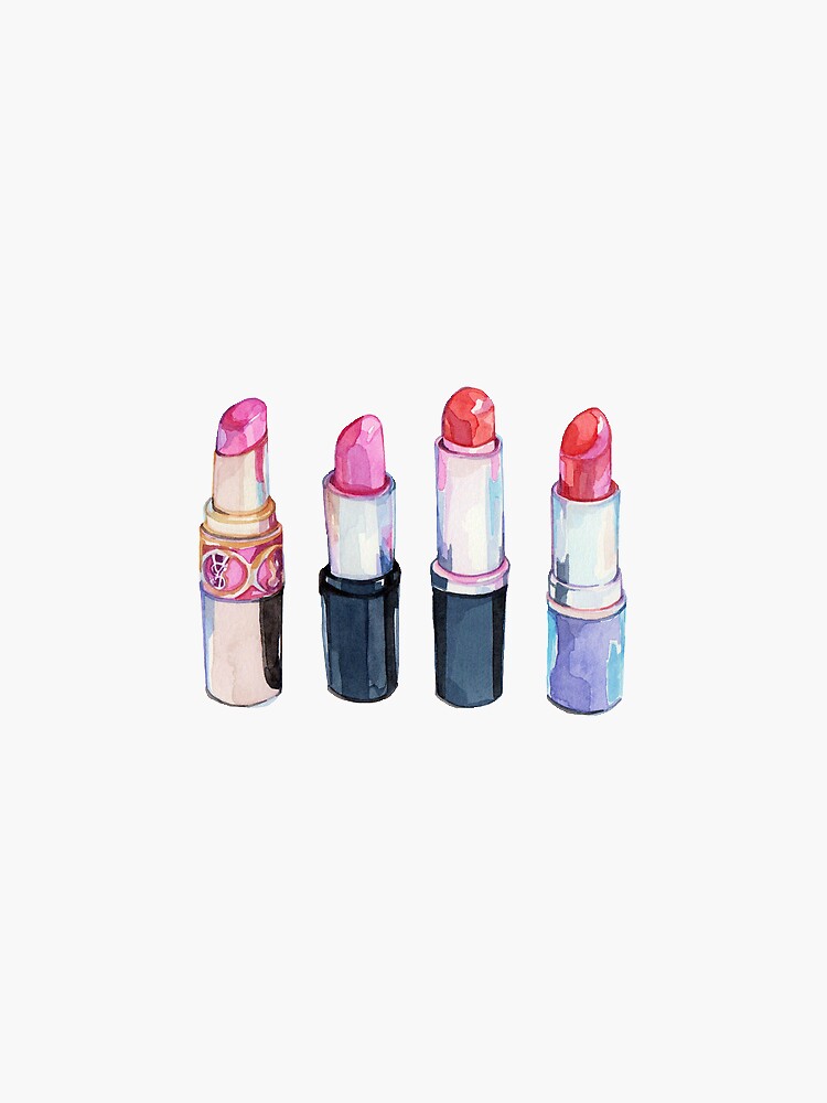 "Lipstick Sticker" Sticker for Sale by Oreogasims | Redbubble