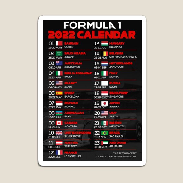 Collectibles 31 F1 circuits Formula 1 Track Magnet Art & Collectibles ...