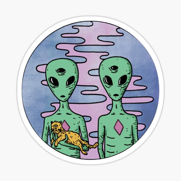 "Aliens Sticker" Sticker by Oreogasims | Redbubble