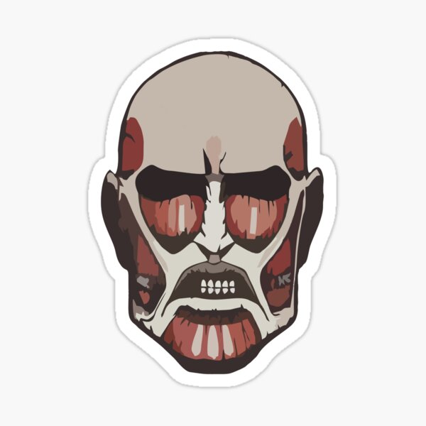 "Attack On Titan Collosal Titan" Sticker for Sale by Riazzzy | Redbubble