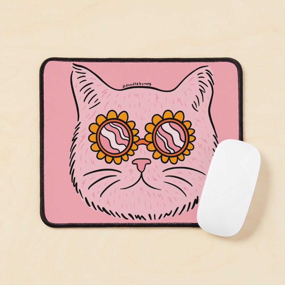 "Groovy Cat" Sticker for Sale by doodlebymeg | Redbubble