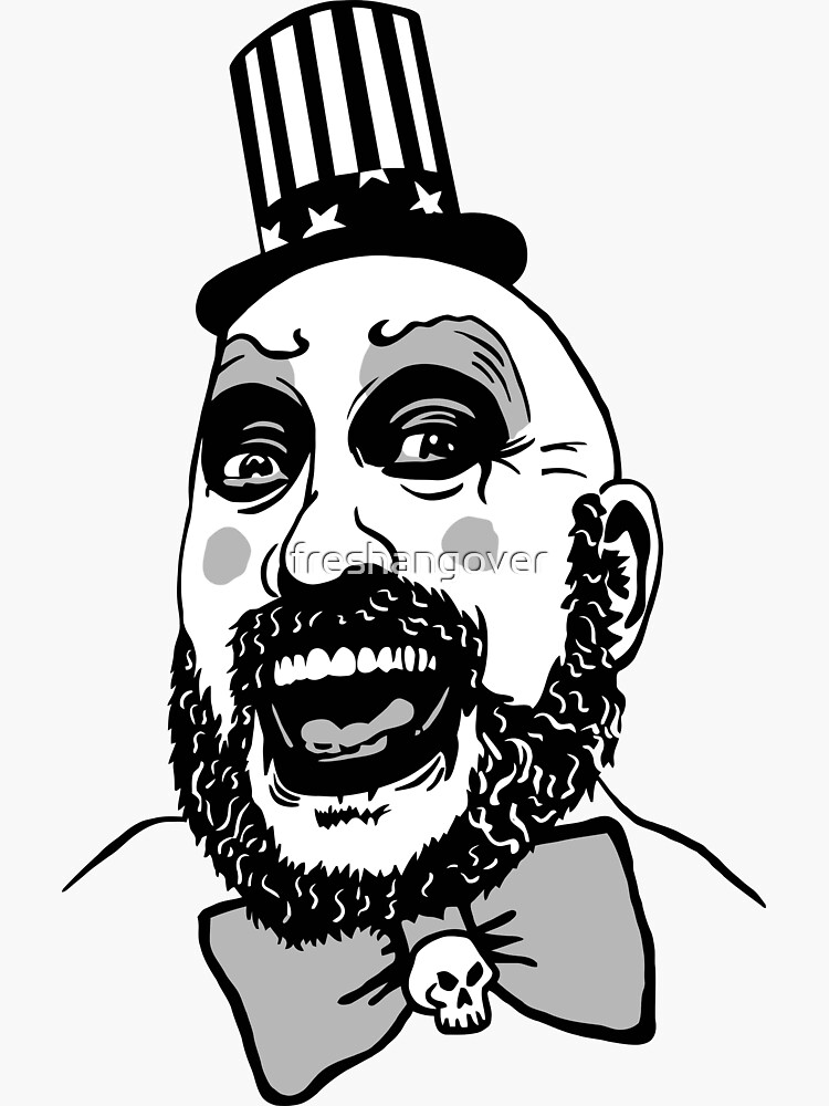 "Captain spaulding" Sticker for Sale by freshangover | Redbubble