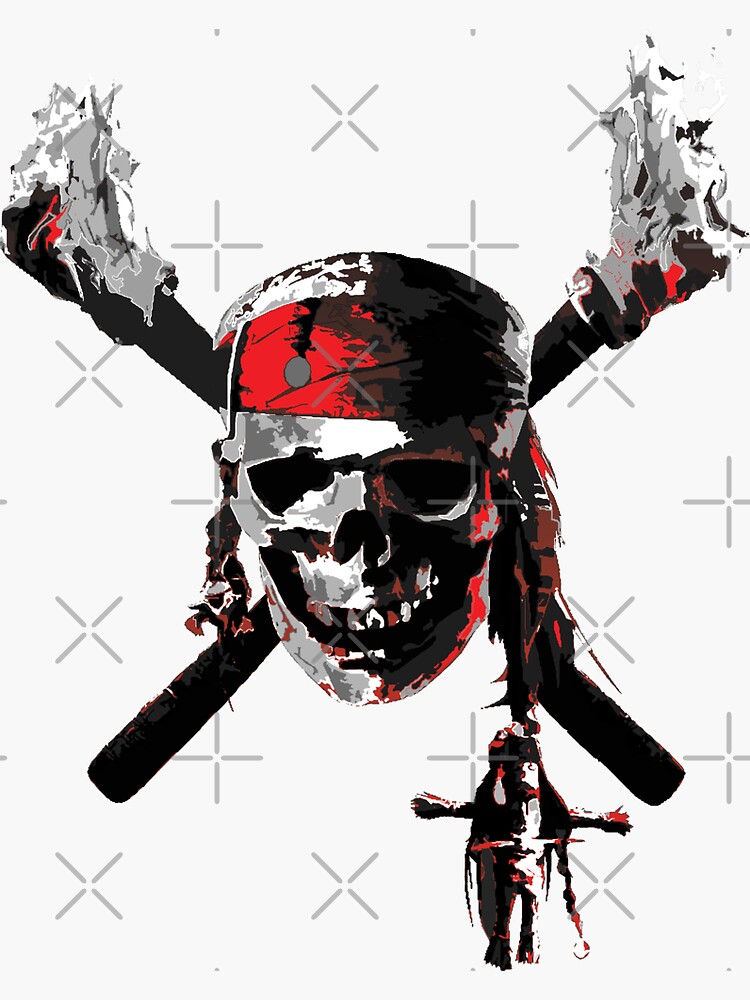 "POTC Classic skull" Sticker for Sale by ChrisNazgul | Redbubble