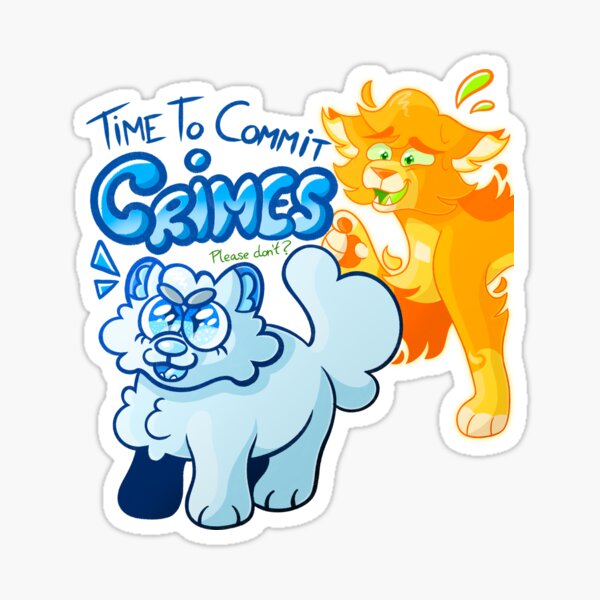 "Warrior cats - Baby Cloudkit wants to commit crimes v1" Sticker by ...