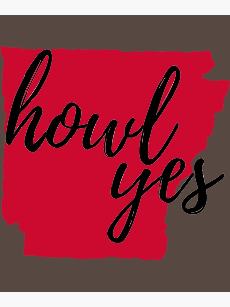 "Script Howl Yes of Arkansas Outline " Poster for Sale by LostboysVTG ...