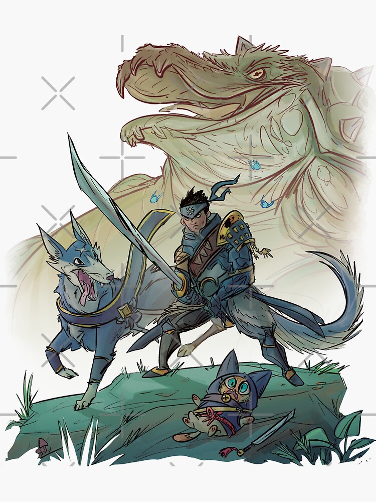 "Hunter Rising" Sticker for Sale by CreativeMech | Redbubble