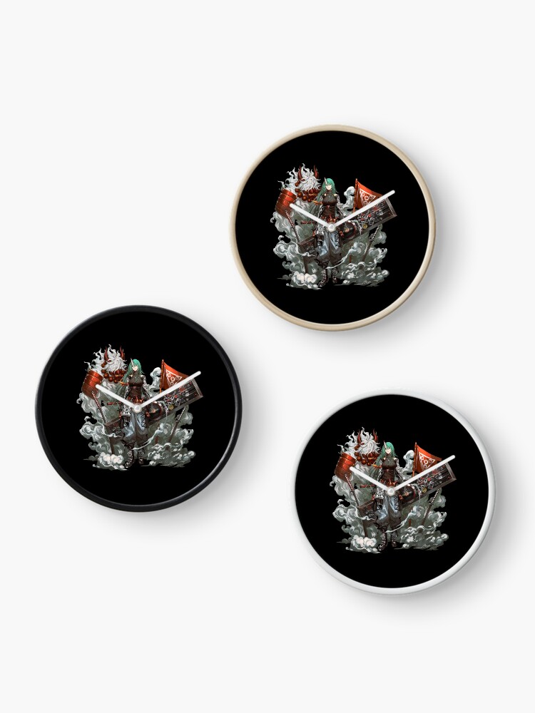 "Patrolling Ronin Hoshiguma Skin - Arknights stickers" Clock for Sale ...