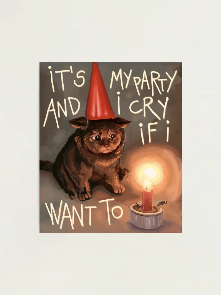 Sad Kitty Party I Met This Sad Cat At A Birthday Party : R/sadcats