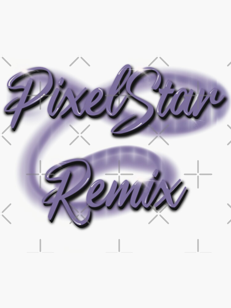 "PixelStar Remix" Sticker for Sale by PixelRemix | Redbubble