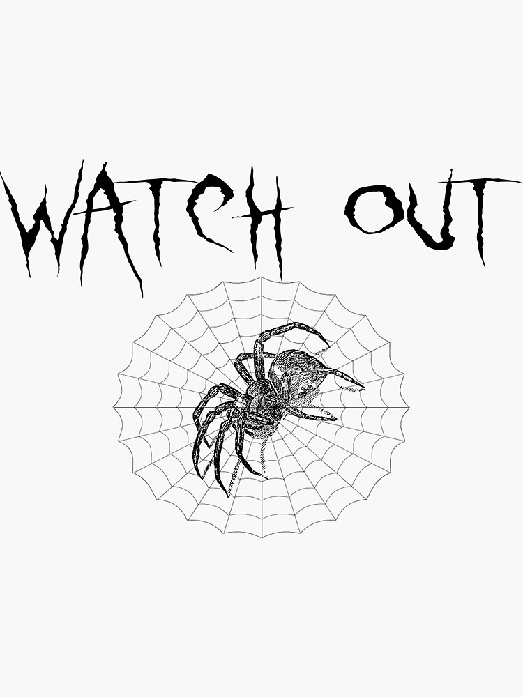 "WATCH OUT Bugs Cap,bugs hat,spider hat " Sticker for Sale by ...