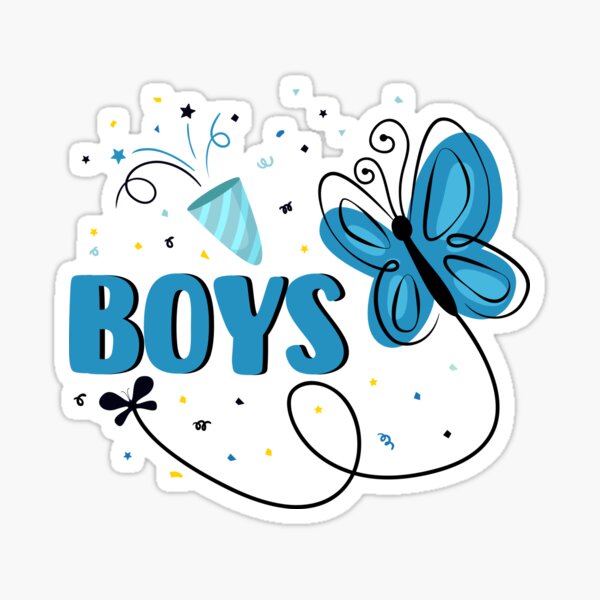 "BOYS" Sticker for Sale by SBEEKAA | Redbubble