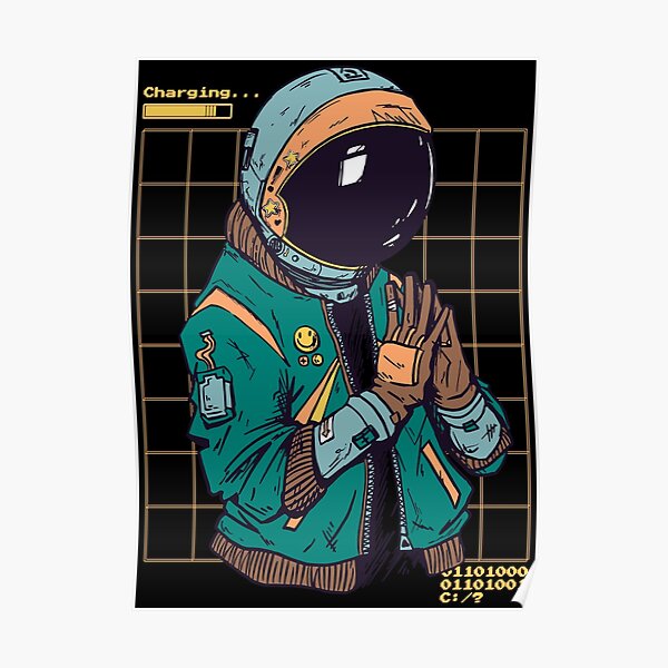 "Spaceman Cool Vaporwave Urban Colorful Style" Poster by OWLvision33 ...