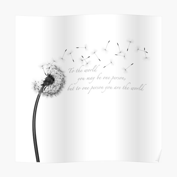 "Dandelion Inspiration" Poster by JCDesignsUK | Redbubble