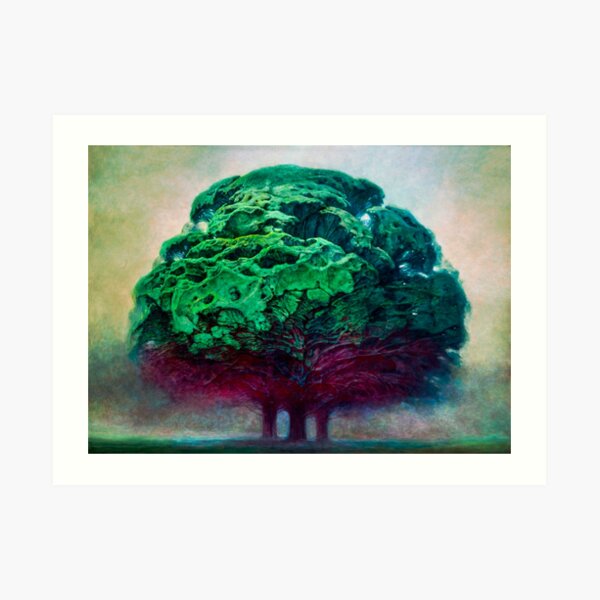 "Untitled (The Great Tree) by Zdzislaw Beksinski" Art Print by ...