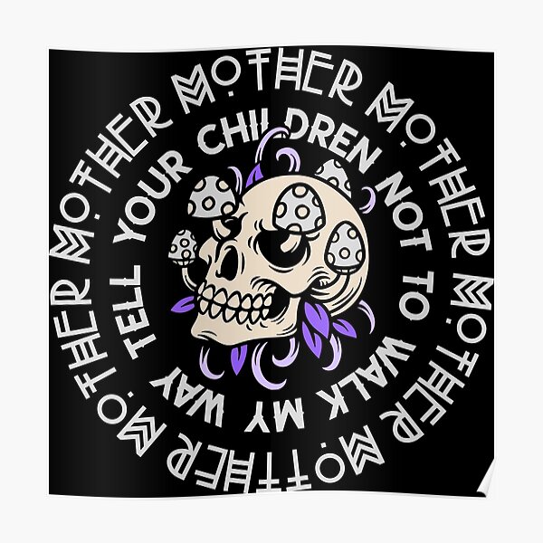 "Mother Danzig Halloween Mushroom Skull" Poster for Sale by Mystikosart ...