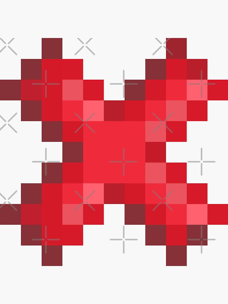 "Pixel Art Red X" Sticker for Sale by Sam Store | Redbubble