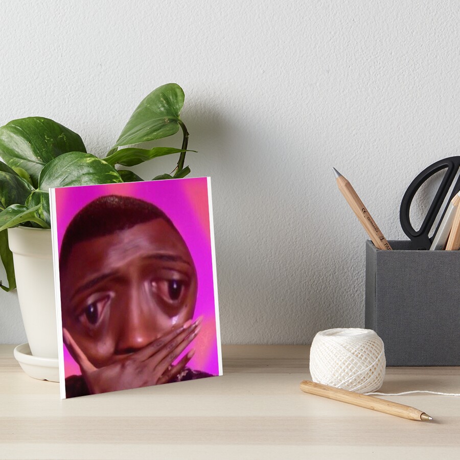 "shocked reaction meme" Art Board Print for Sale by Art-chick | Redbubble