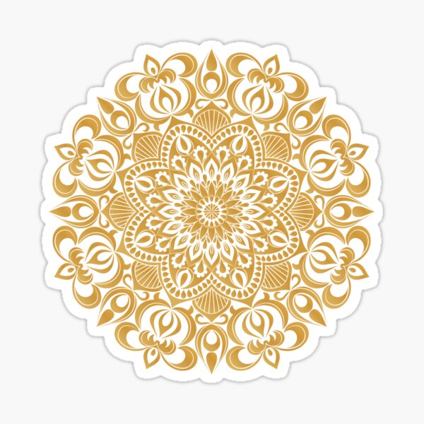 "Simple Henna Design" Sticker by tracesofhenna | Redbubble
