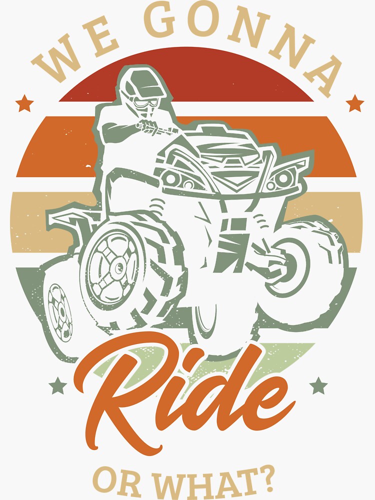 "Funny Car Racing Racing Quad Fan" Sticker by THaDesign | Redbubble