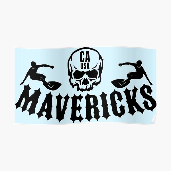 "Mavericks Surf Break, Northern California " Poster for Sale by Kiwidom ...