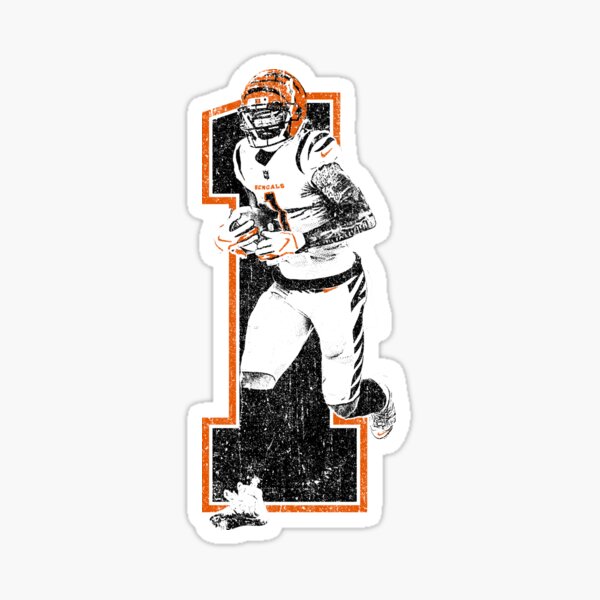 "Ja'Marr Chase (Variant)" Sticker for Sale by huckblade | Redbubble