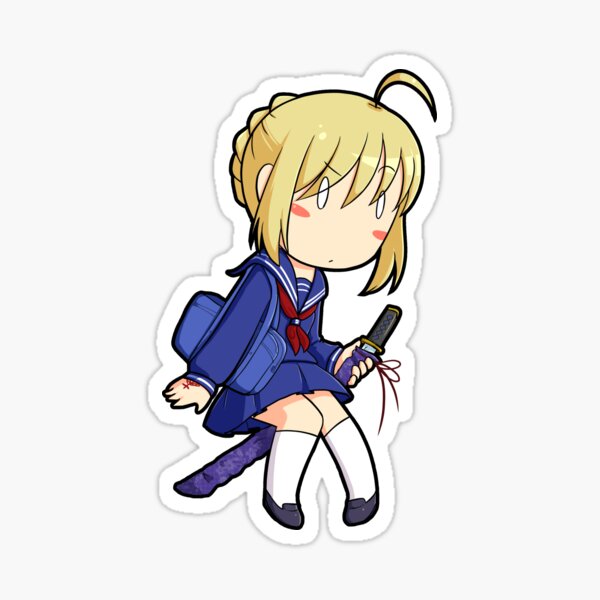 "Tiny Master Artoria" Sticker for Sale by DiduDraws | Redbubble