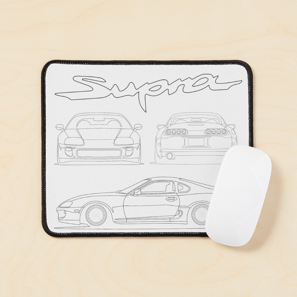 "Toyota Supra MK IV blueprint stance" Art Print for Sale by dygus ...