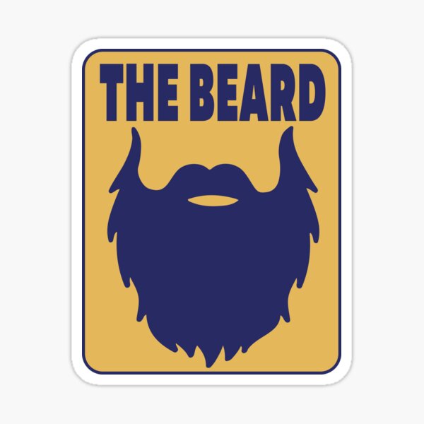 "The Beard" Sticker for Sale by justbread | Redbubble
