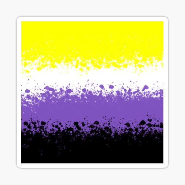 "Nonbinary Enby Pride Flag" Sticker for Sale by Spell-the-Bee | Redbubble