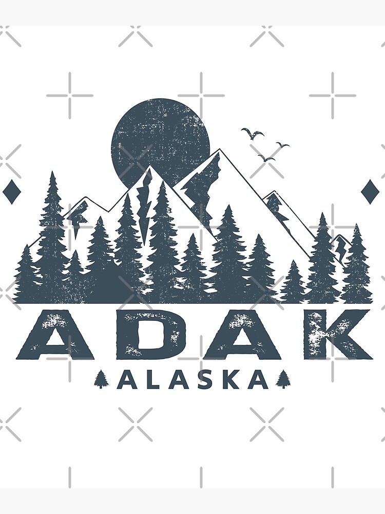 "Blick auf die Berge von Adak in Alaska" Fotodruck von Home-Spirit ...