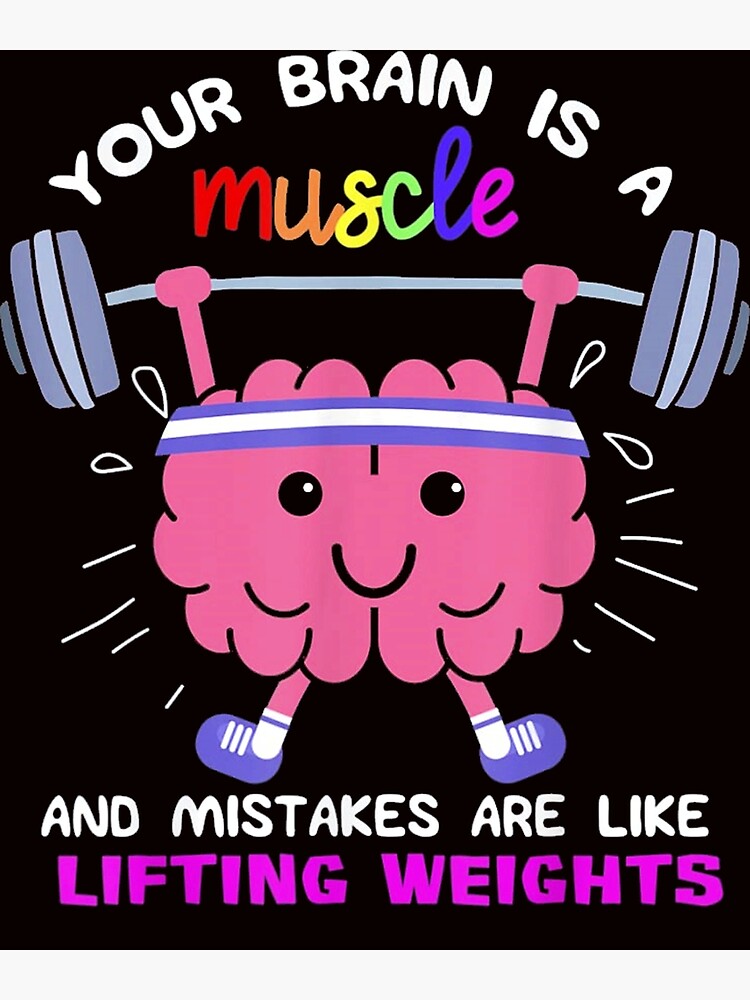 "Growth Mindset Teacher Brain Muscle" Art Print for Sale by sudodocsach ...