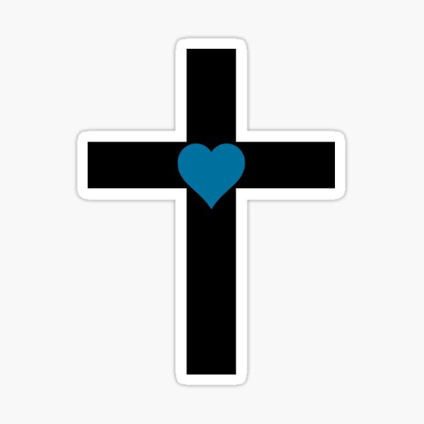 "Cross" Sticker by Shalomjoy | Redbubble
