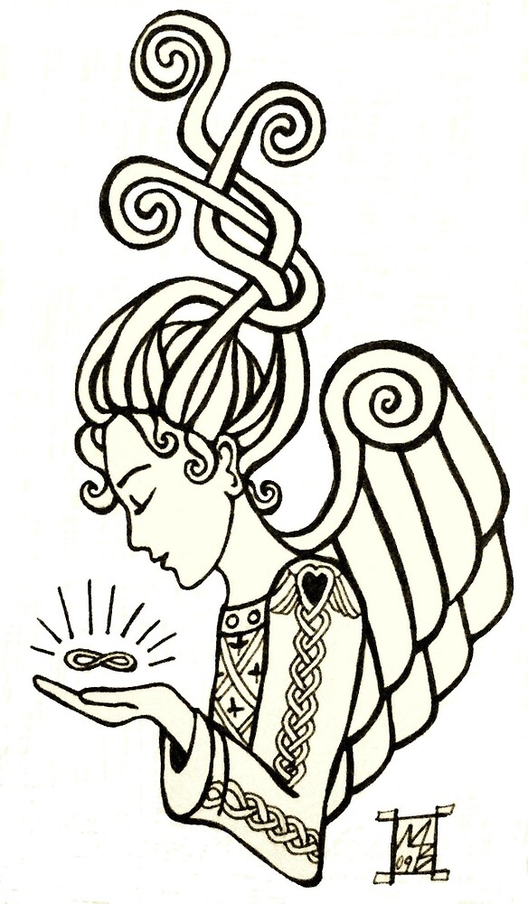 "Celtic Angel " by margotmythmaker | Redbubble