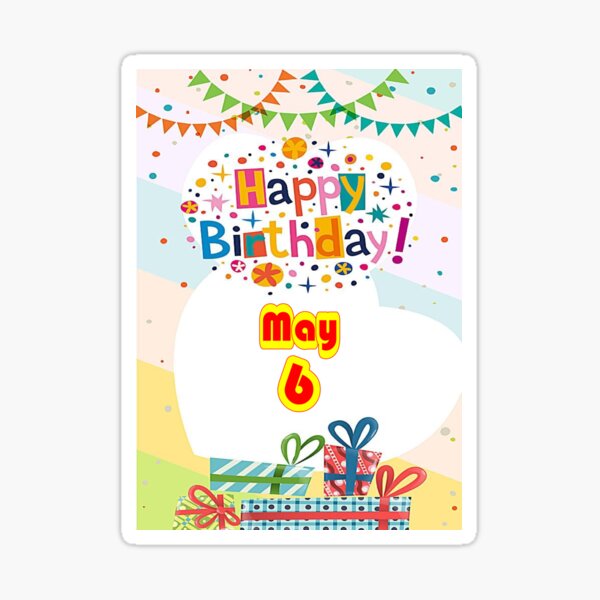 "birthday May - 5월6일" Sticker by 082K | Redbubble