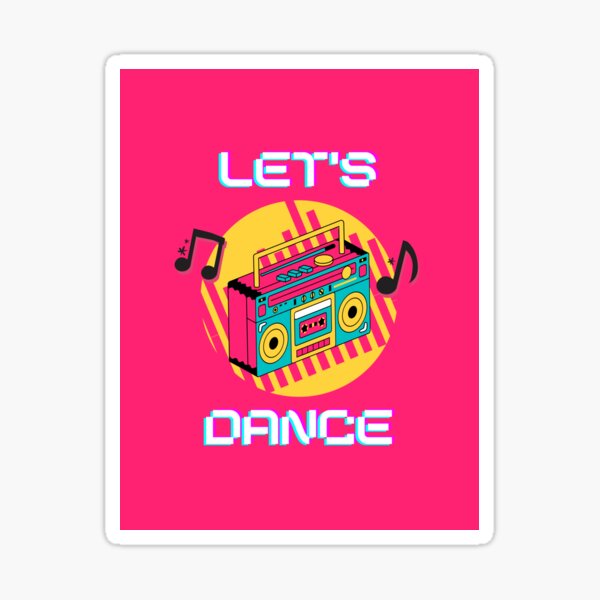 "Lets Dance" Sticker for Sale by Luis226 | Redbubble