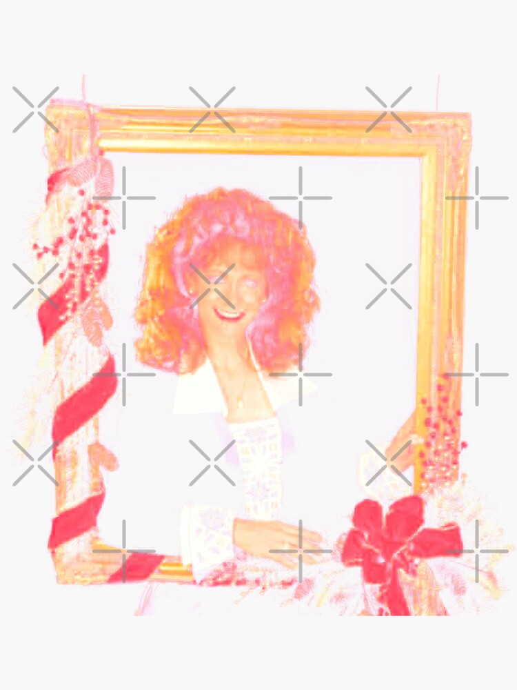 "Reba Merry Christmas Vintage" Sticker for Sale by NessaGordon | Redbubble