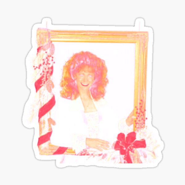 "Reba Merry Christmas Vintage" Sticker for Sale by NessaGordon | Redbubble