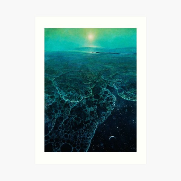 "Untitled (Galactic Ocean) by Zdzislaw Beksinski" Art Print for Sale by ...