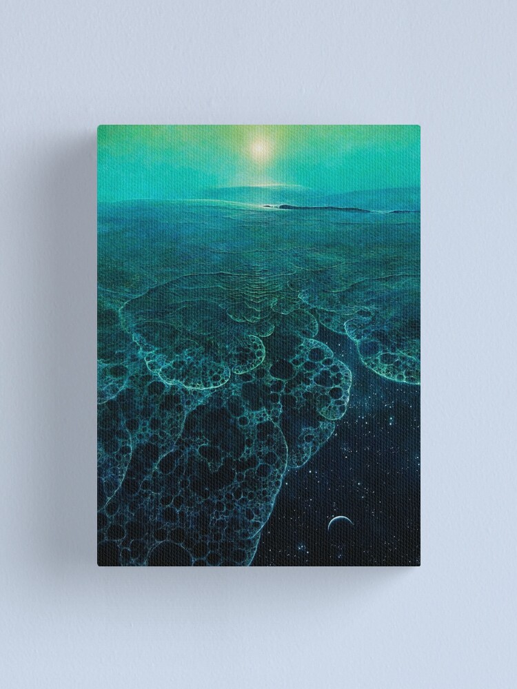 "Untitled (Galactic Ocean) by Zdzislaw Beksinski" Canvas Print by ...
