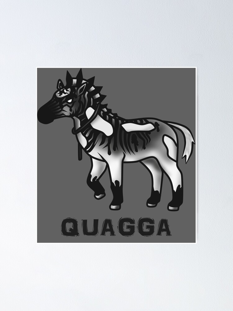 "extinct terror quagga extinct animal" Poster for Sale by IMPULSEimpact ...